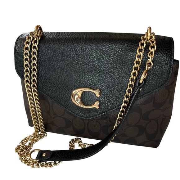Coach | Bags | Coach C6784 Tammie Shoulder Bag Signature Canvas Brown ...